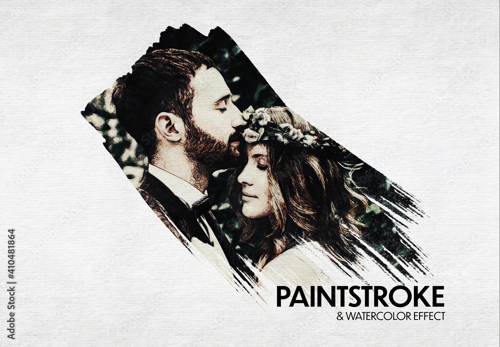 Paint Stroke Oil Paint Effect Stock Template | Adobe Stock