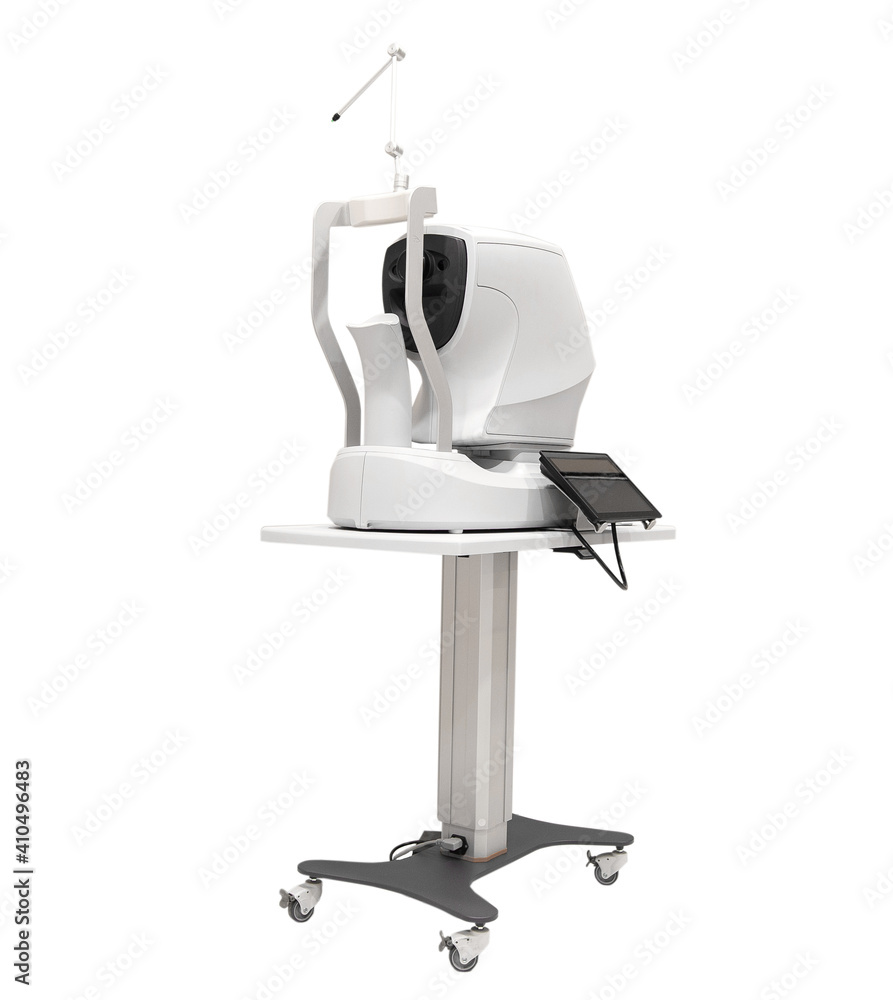 Angiography. Optical CT scan. Ophthalmology clinic equipment. Diagnosis ...