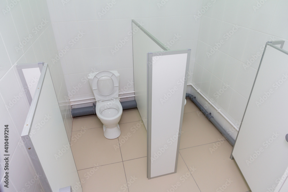 Children's hygiene in a preschool institution. Toilet in kindergarten ...