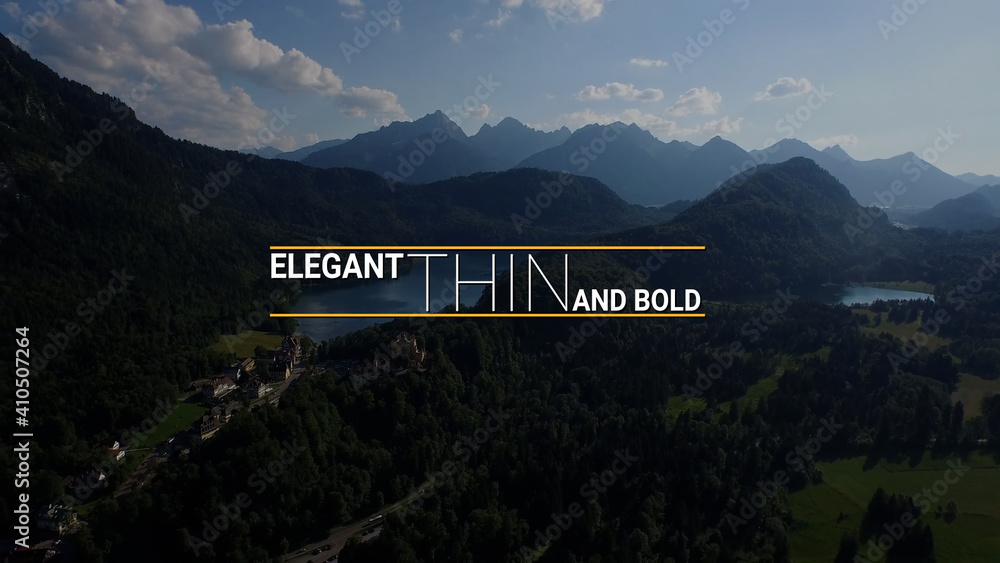 Simple Thin and Elegant Bold Titles Reveal Stock Template | Adobe Stock