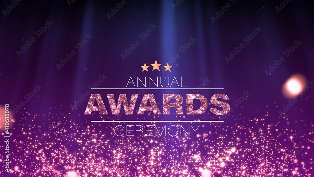 Sparkling Award Titles Stock Template | Adobe Stock