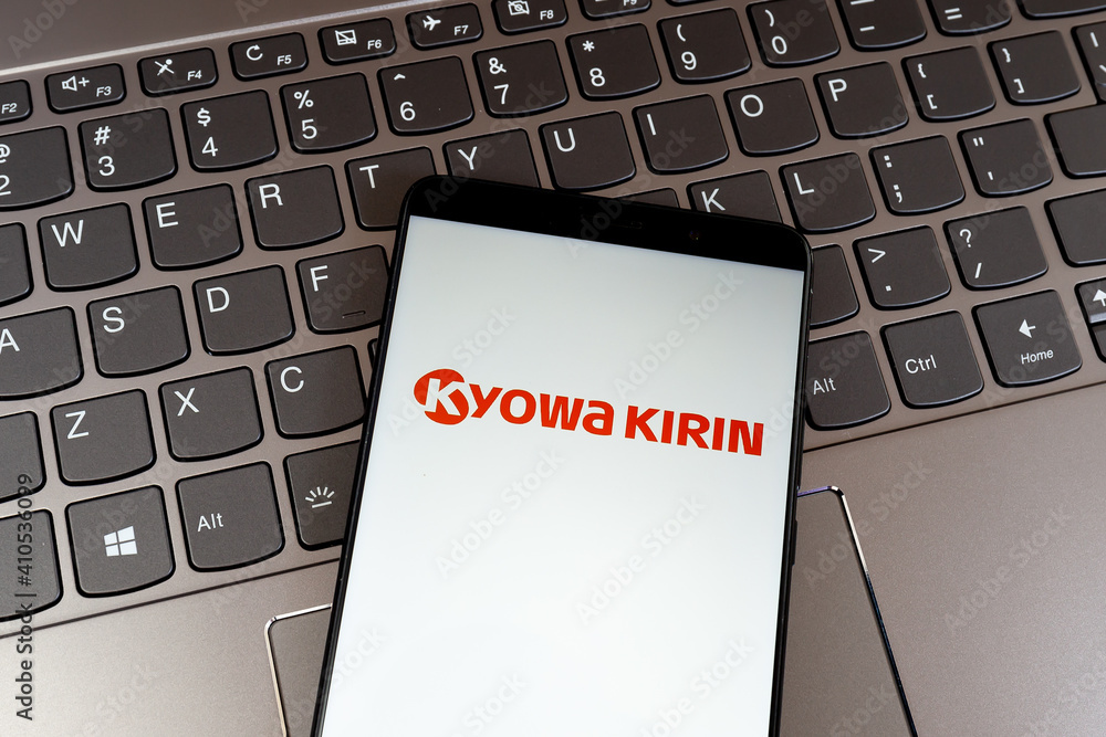 Toronto, Canada - January 31, 2021: Kyowa Kirin logo on smartphone ...