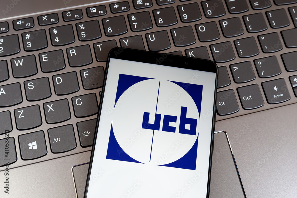 Foto de Toronto, Canada - January 31, 2021: UCB logo on smartphone ...