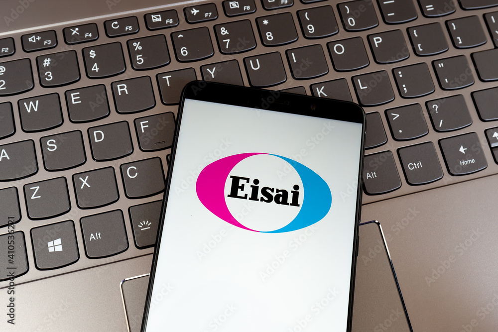 Toronto, Canada - January 31, 2021: Eisai logo on smartphone screen on ...