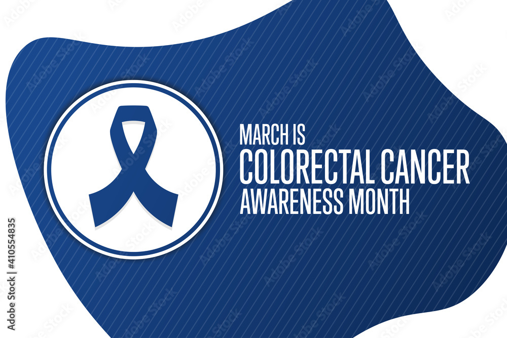 March is National Colorectal Cancer Awareness Month. Holiday concept ...