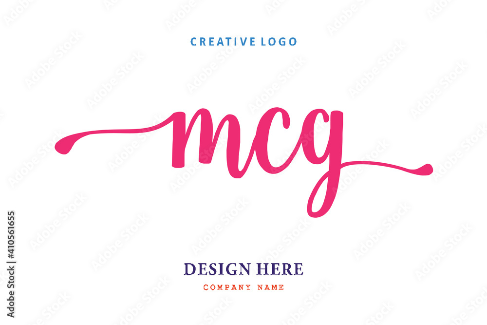 MCG lettering logo is simple, easy to understand and authoritative ...