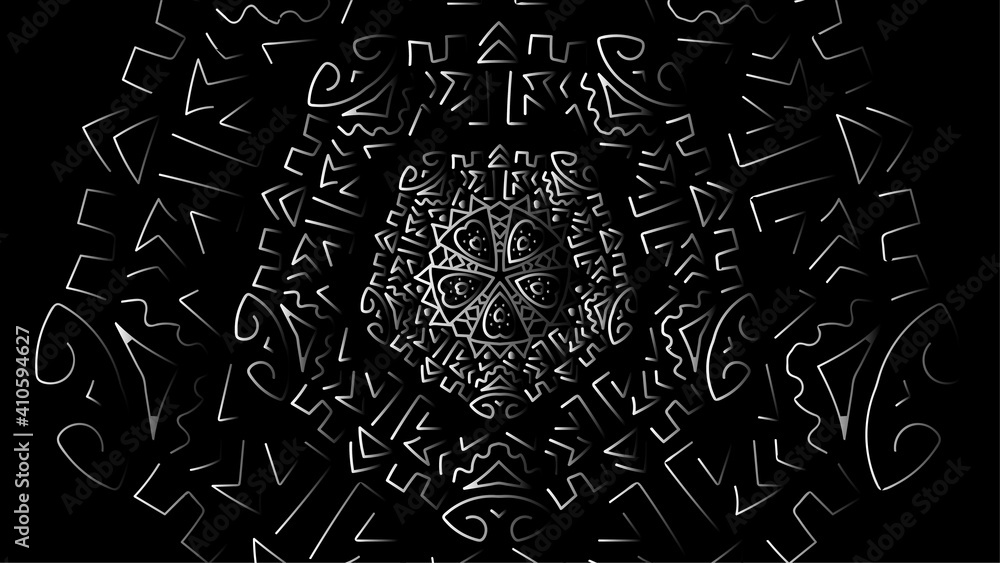 Abstract black vortex pattern background vector illustration. Stock ...