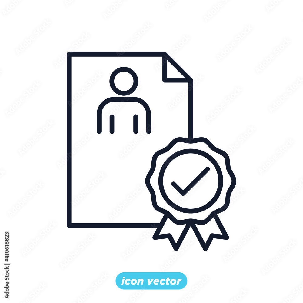 approvement icon. business quality check symbol template for graphic ...