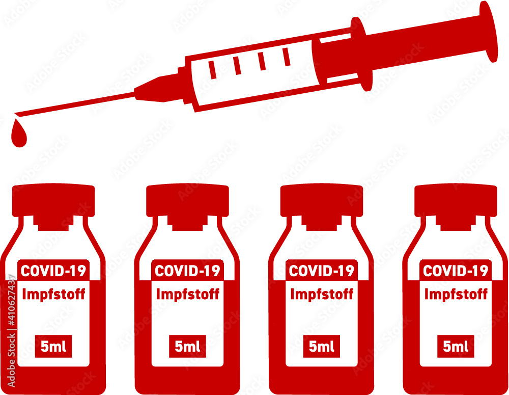 Covid-19 Corona Virus Impfung Impfen vax Stock Vector | Adobe Stock