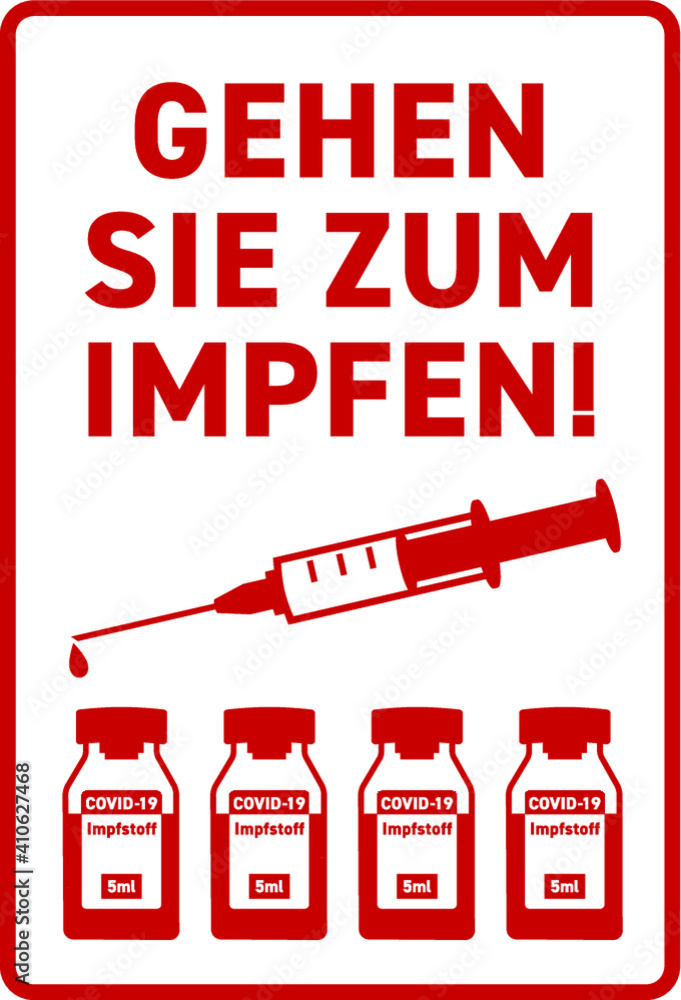 Covid-19 Corona Virus Impfung Impfen Stock Vector | Adobe Stock