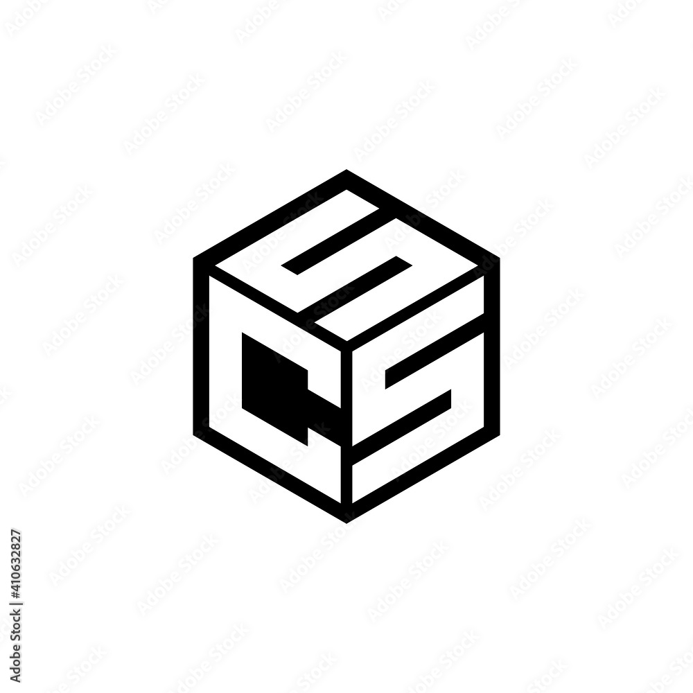 CSS letter logo design with white background in illustrator, cube logo, vector logo, modern ...