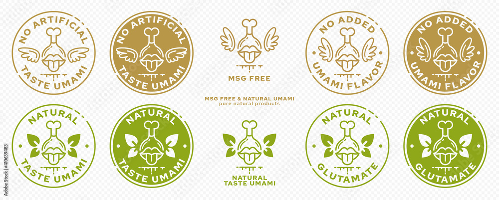 Vetor do Stock: Concept - natural taste of glutamate and umami. The ...