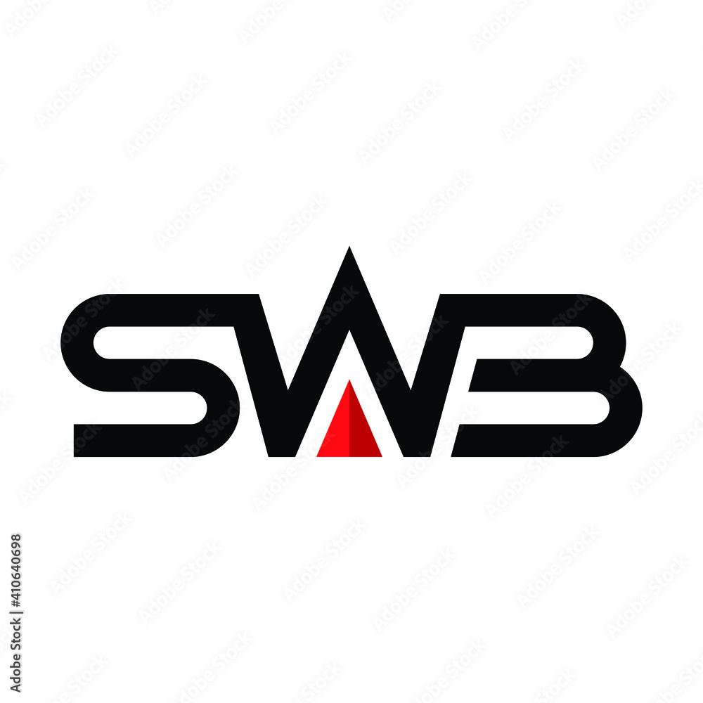 SWB letter monogram logo design in a modern style Stock Vector | Adobe ...