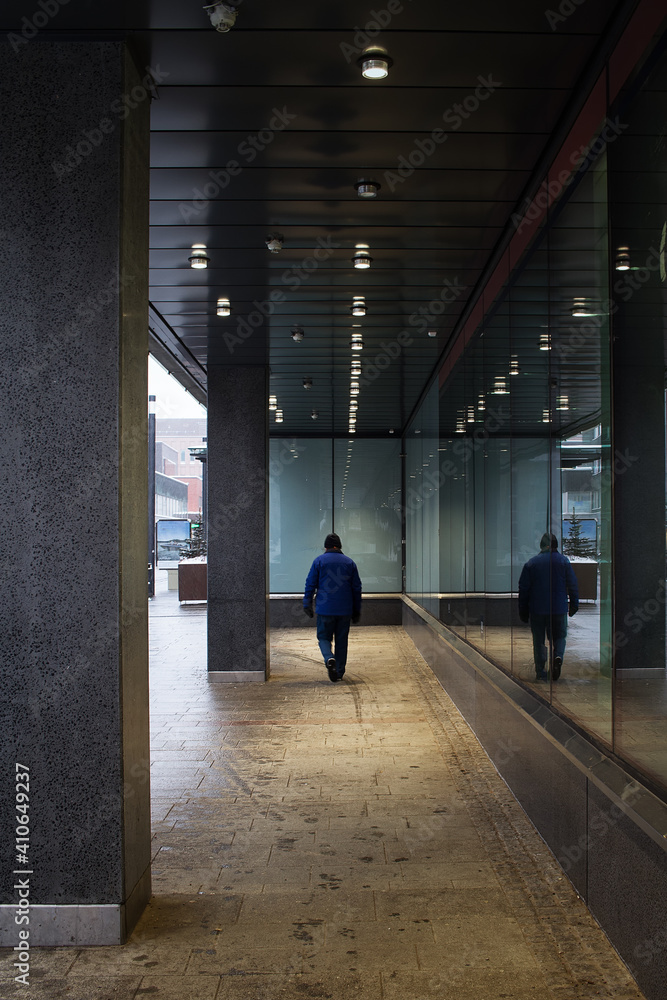 Reflection On A Glass Wall Stock Photo | Adobe Stock
