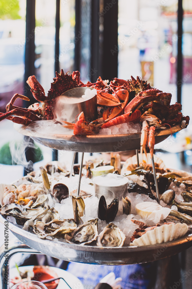 Seafood Platter On Ice