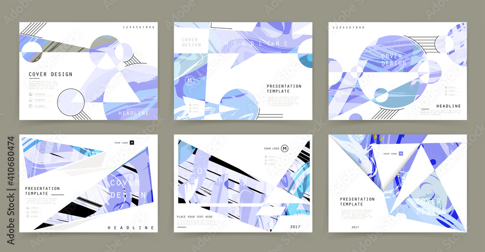 Page layout design template for presentation and brochure , Annual ...