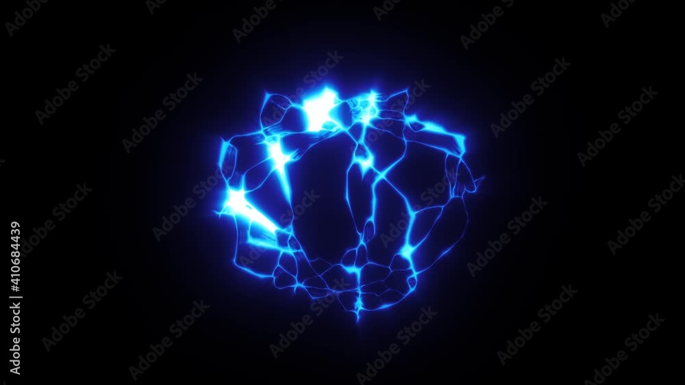 Electric Forcefield Energy Fx Background Loop/ 4k animation of an ...
