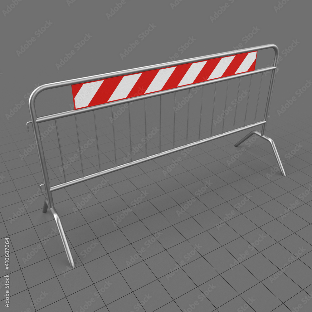 Signage barrier แอสเซทสต็อก 3 มิติ | Adobe Stock