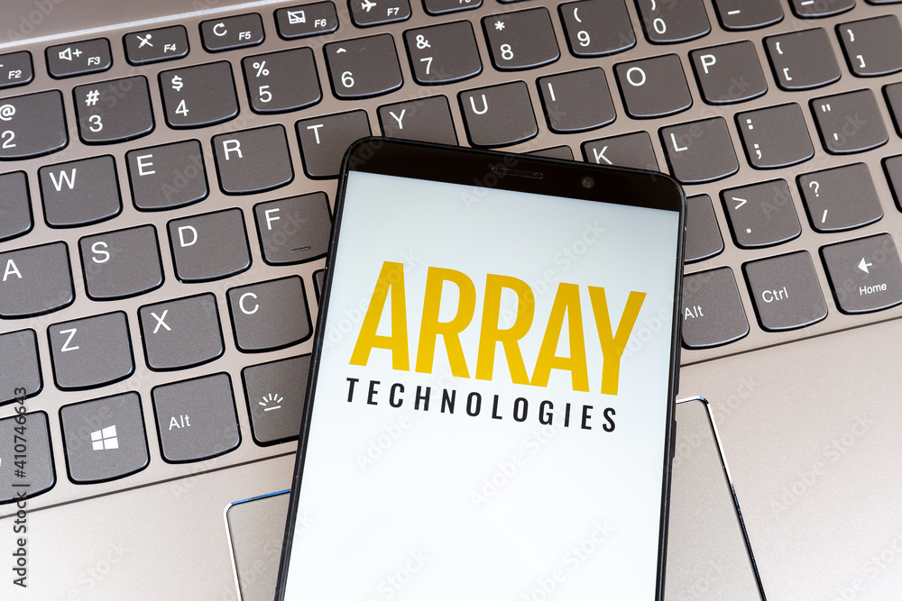 Toronto, Canada - February 1, 2021: Array Technologies logo on ...