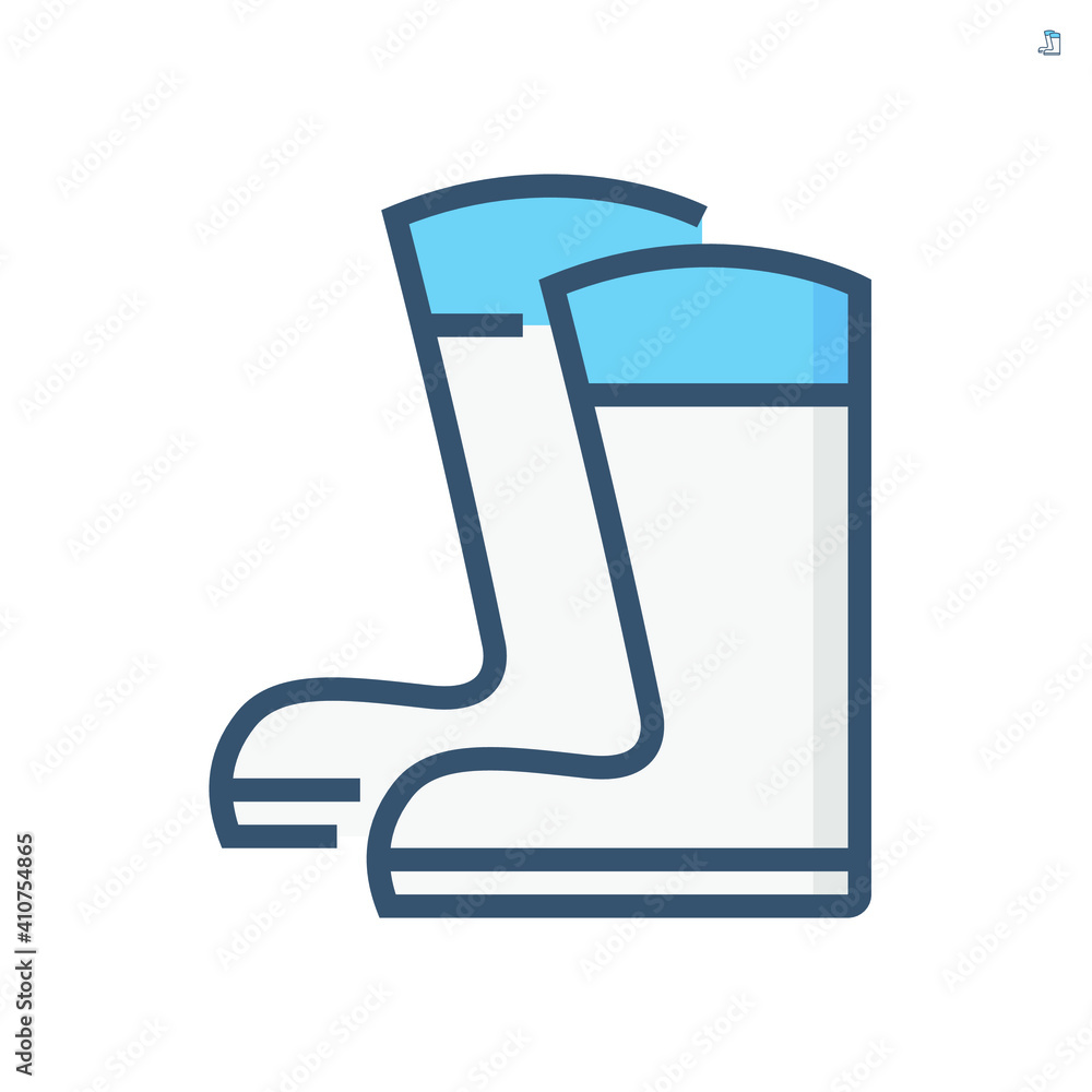 Safety boot or safety shoe vector icon. That footwear is personal ...