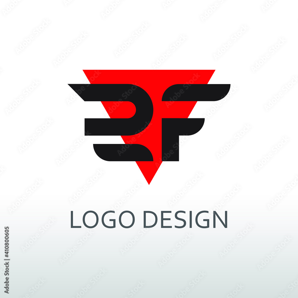 rf letter for simple logo design Stock Vector | Adobe Stock