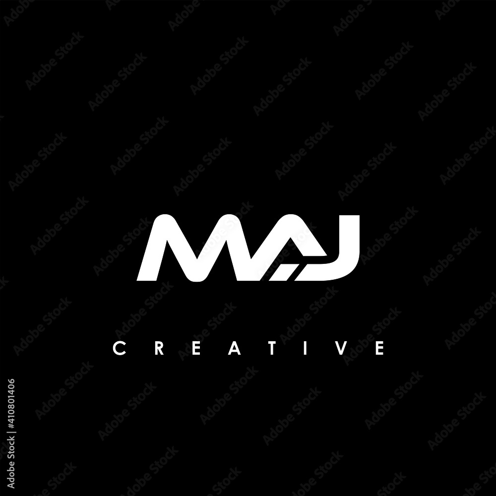 MAJ Letter Initial Logo Design Template Vector Illustration Stock ...
