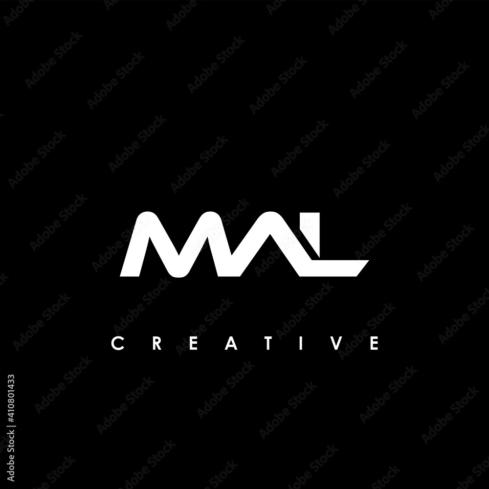 MAL Letter Initial Logo Design Template Vector Illustration Stock ...