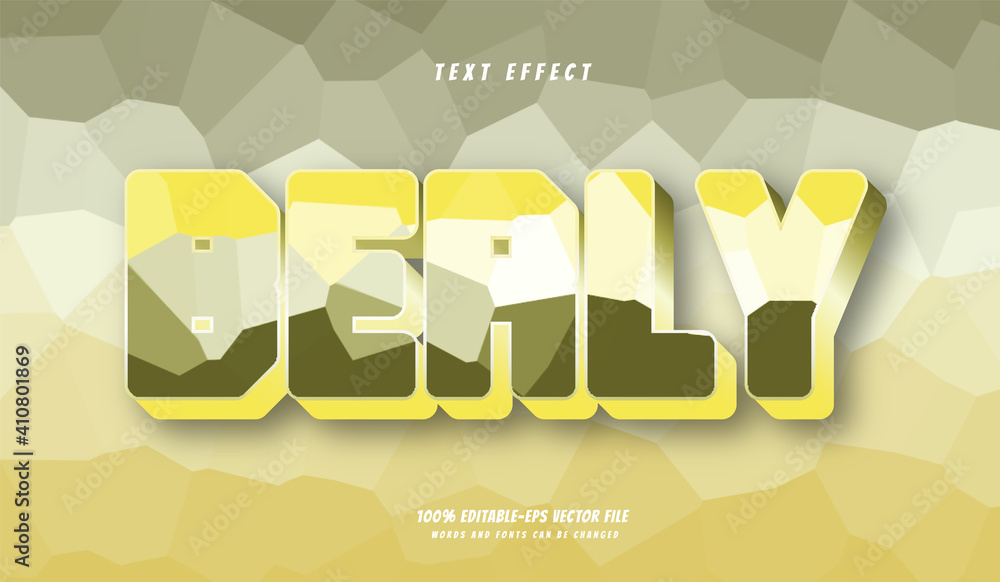beryl text effect design vector 100% editable-EPS vector file words and ...