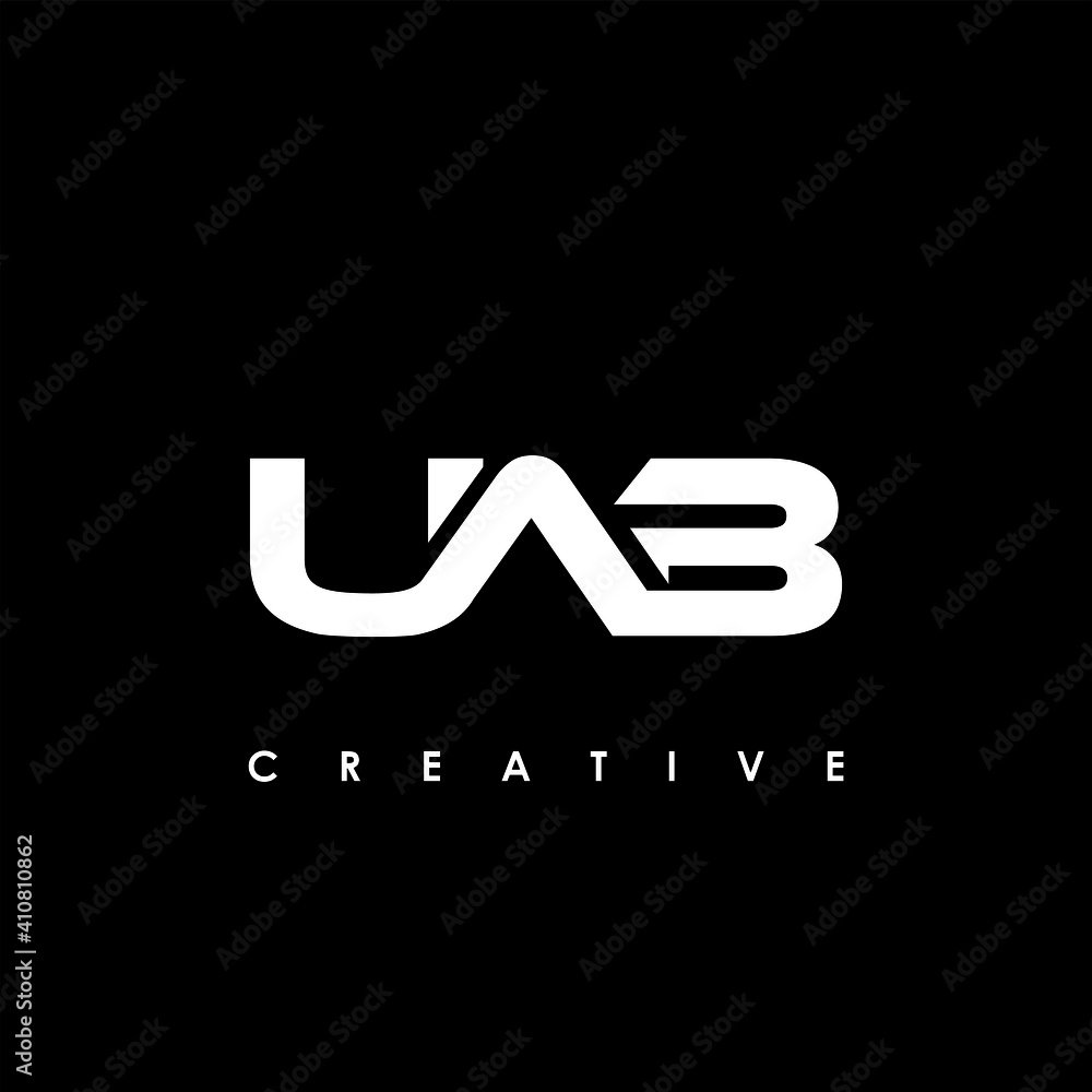 UAB Letter Initial Logo Design Template Vector Illustration Stock ...
