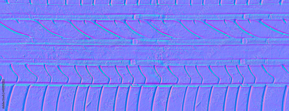 Car tire pattern Normal map for 3D Materials Stock Illustration | Adobe ...