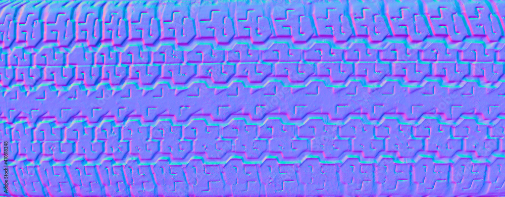 Car tire pattern Normal map for 3D Materials Illustration Stock | Adobe ...