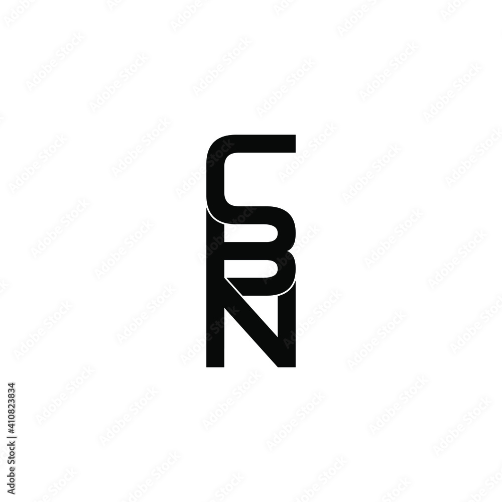 cbn letter original monogram logo design Stock Vector | Adobe Stock