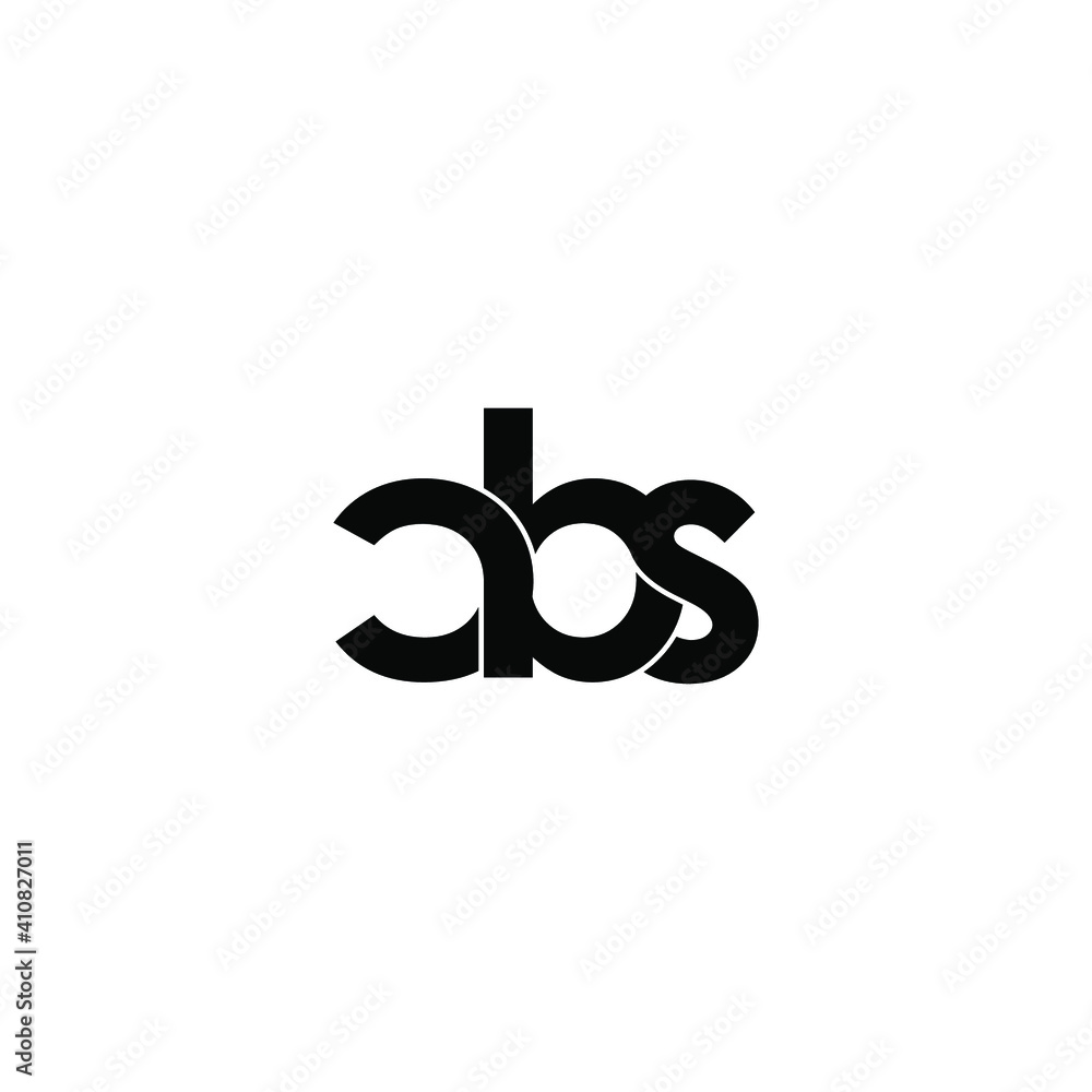 cbs letter original monogram logo design Stock Vector | Adobe Stock