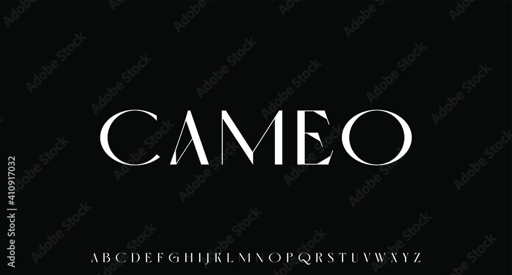 luxury and elegant font vector Stock Vector | Adobe Stock