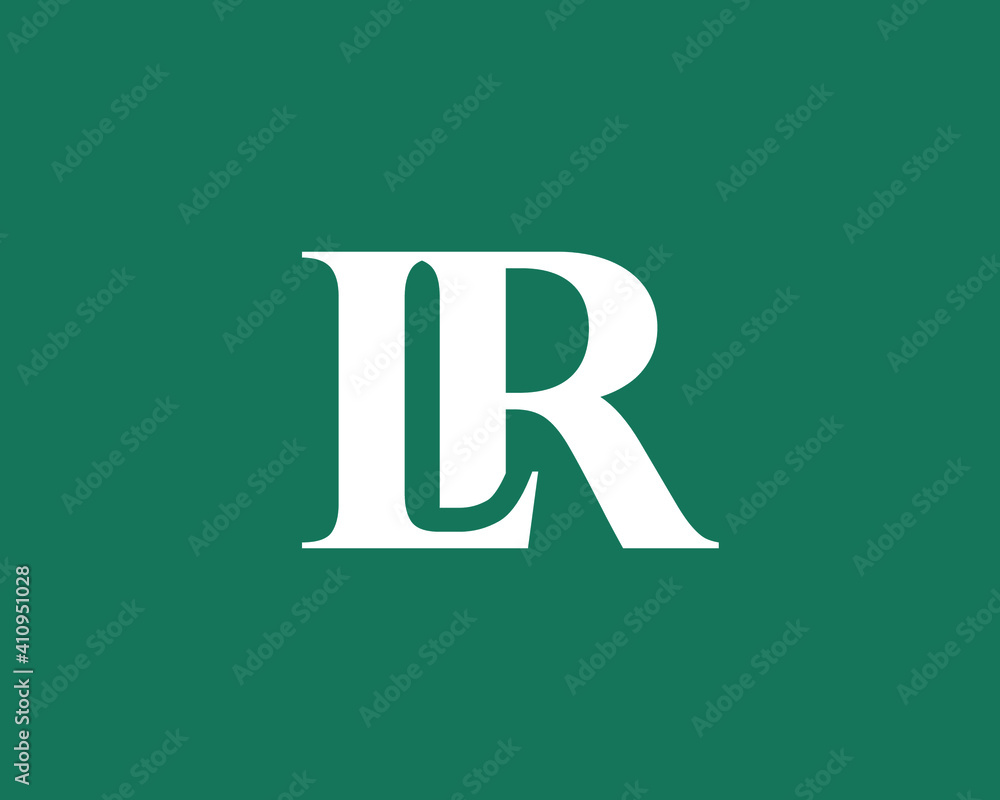 LR RL letter logo design vector template Stock Vector | Adobe Stock