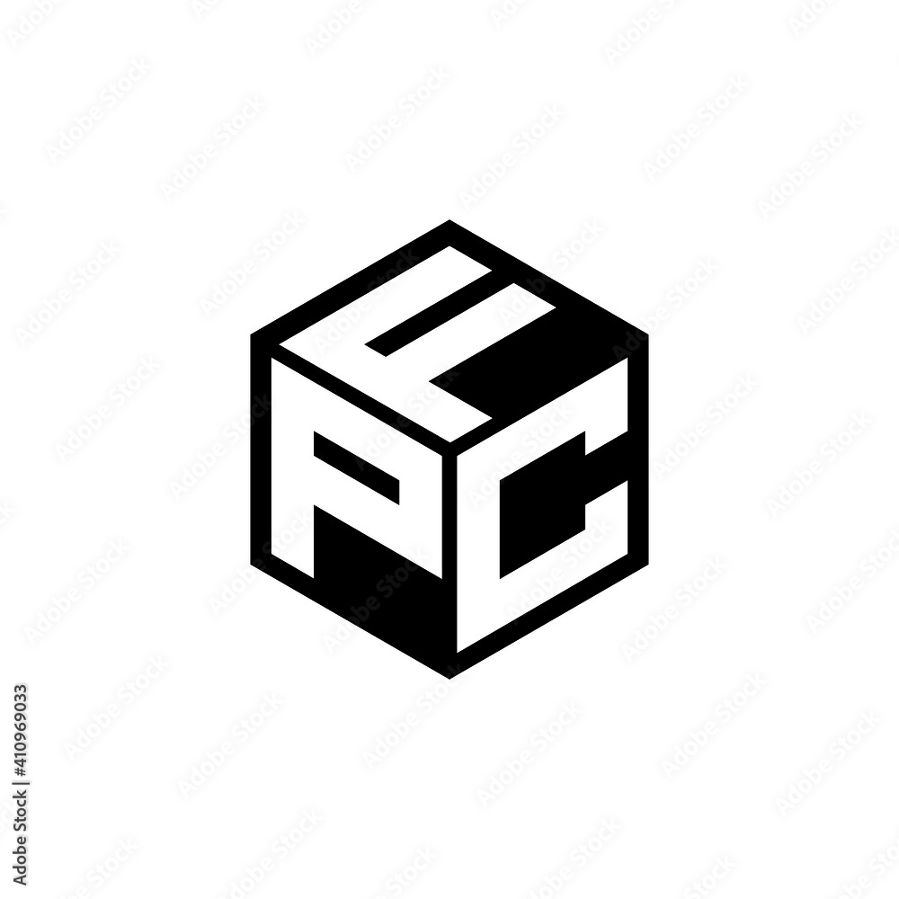 Vecteur Stock PCF Letter Logo Design With White Background In vecteur-stock-pcf-letter-logo-design-with-white-background-in
