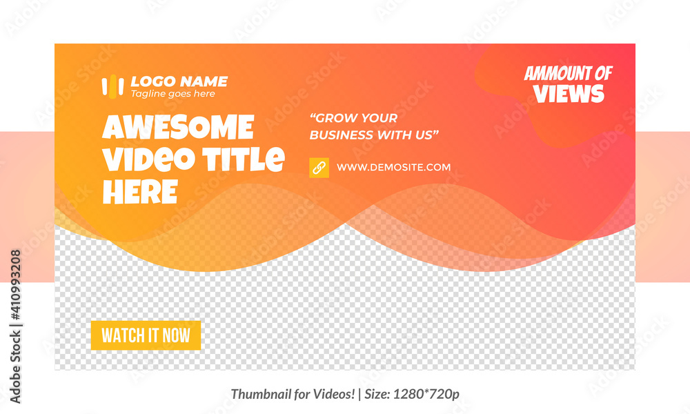 Vetor de Editable Thumbnail design vector usable in all videos Editable ...