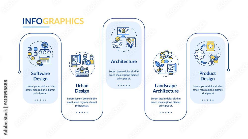 Co-design fields vector infographic template. Urban, landscape ...