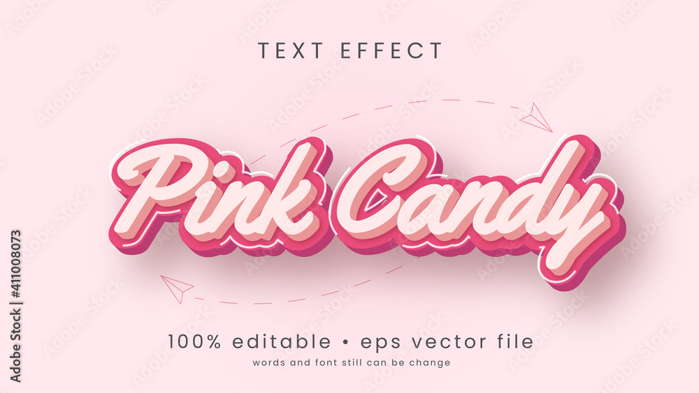 Cartoon style text effect design with editable text. Stock Vector ...