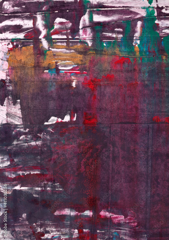 texture. paint roll using Monotypes technique Stock Illustration ...