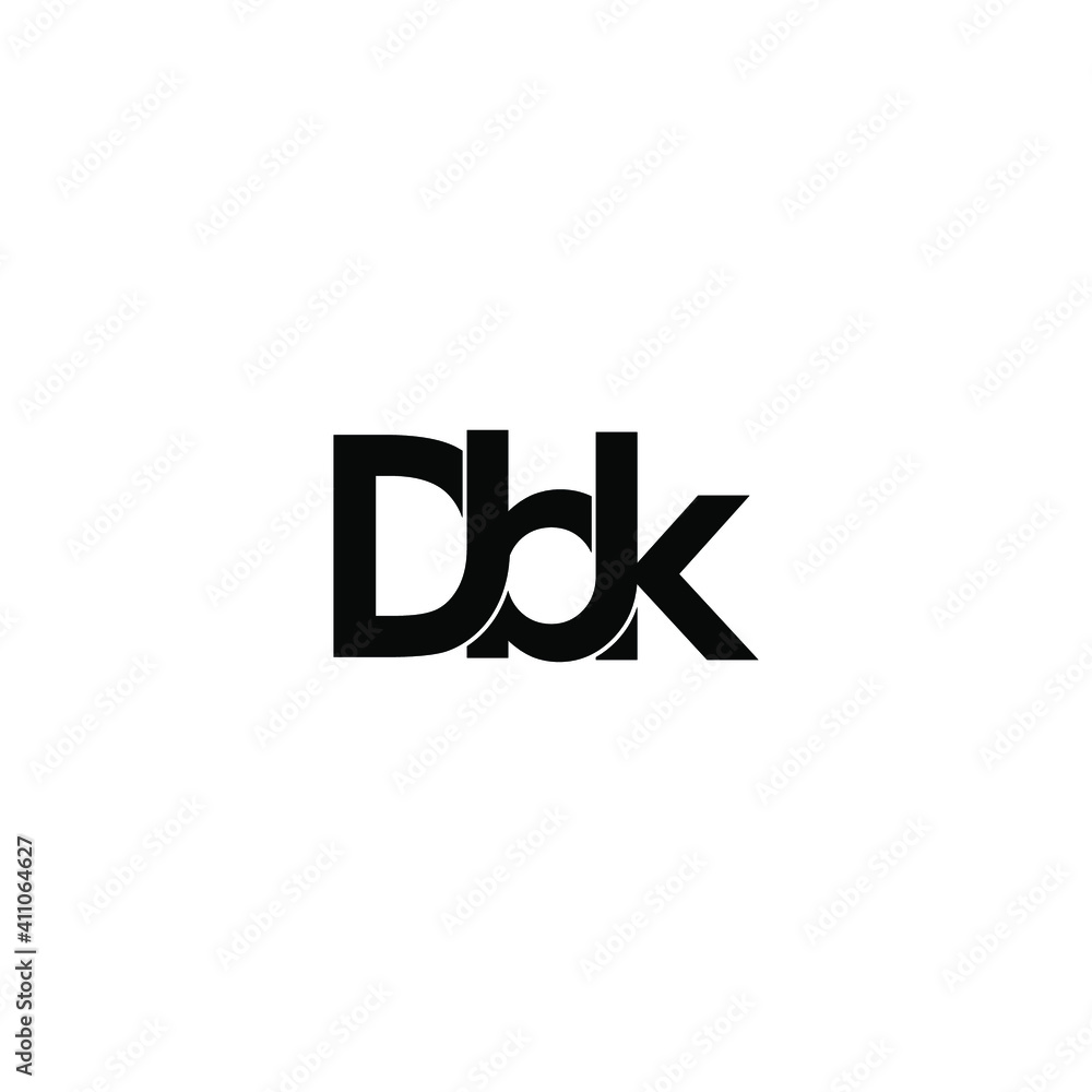 dbk letter original monogram logo design Stock Vector | Adobe Stock