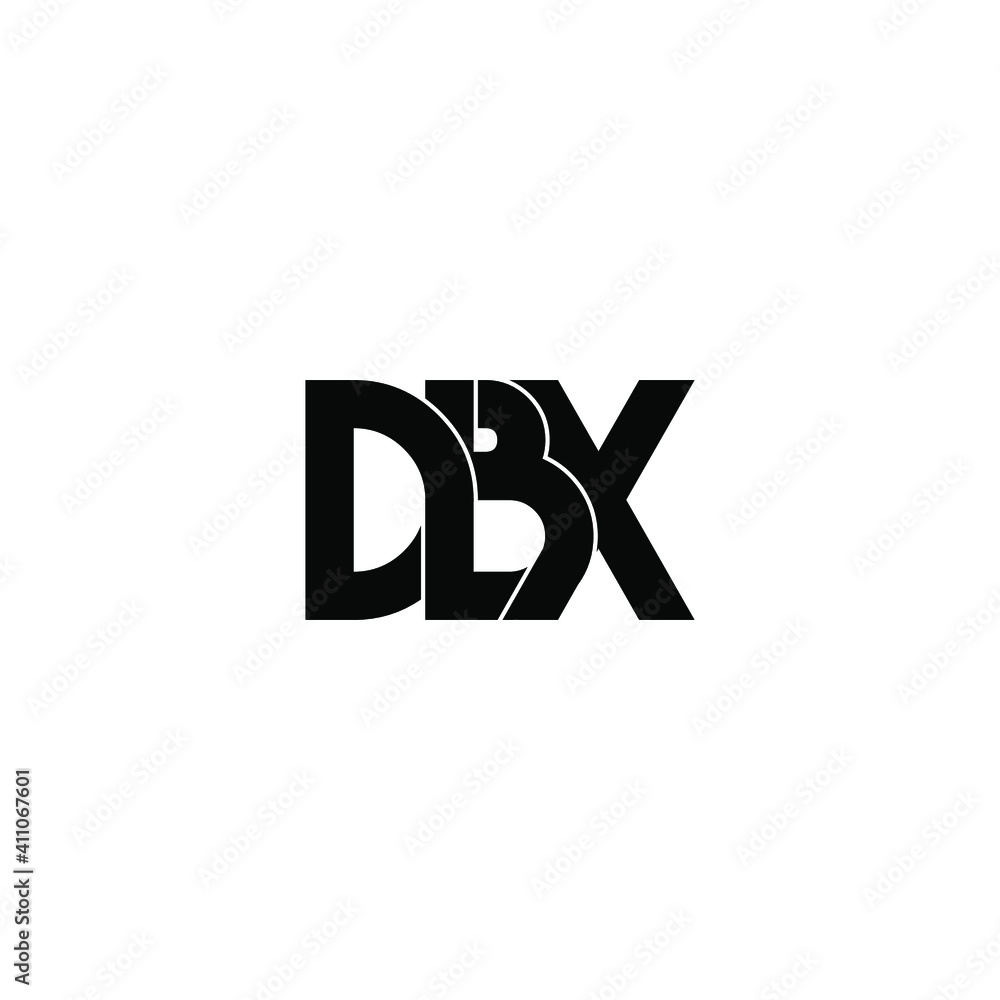 dbx letter original monogram logo design Stock Vector | Adobe Stock