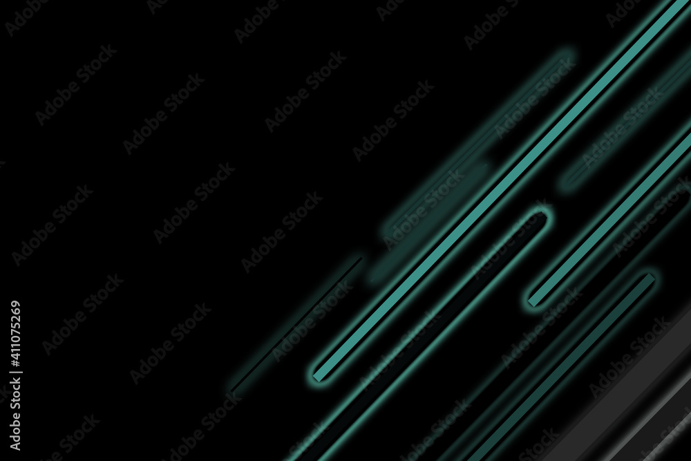 black and blue Abstract lines for business. blue straight line on black ...