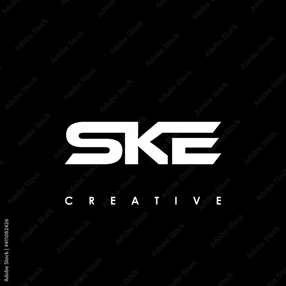 SKE Letter Initial Logo Design Template Vector Illustration Stock ...