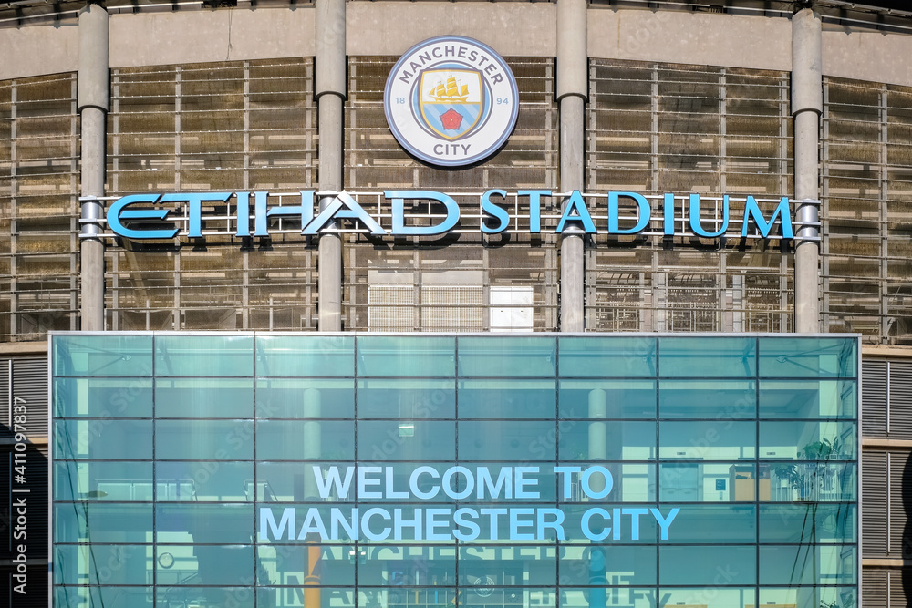 Manchester, United Kingdom - May 19 2018: Manchester City Football Club ...