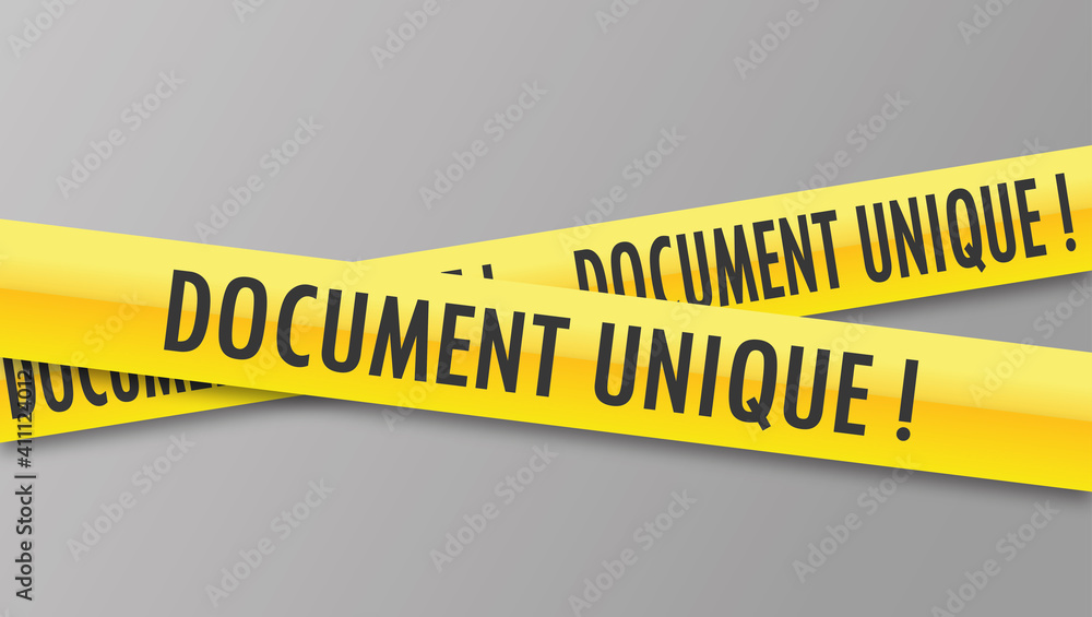 Logo document unique. Stock Vector | Adobe Stock