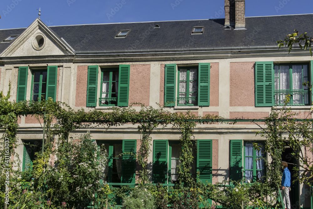 The house of Claude Monet (famous French impressionist painter) in ...