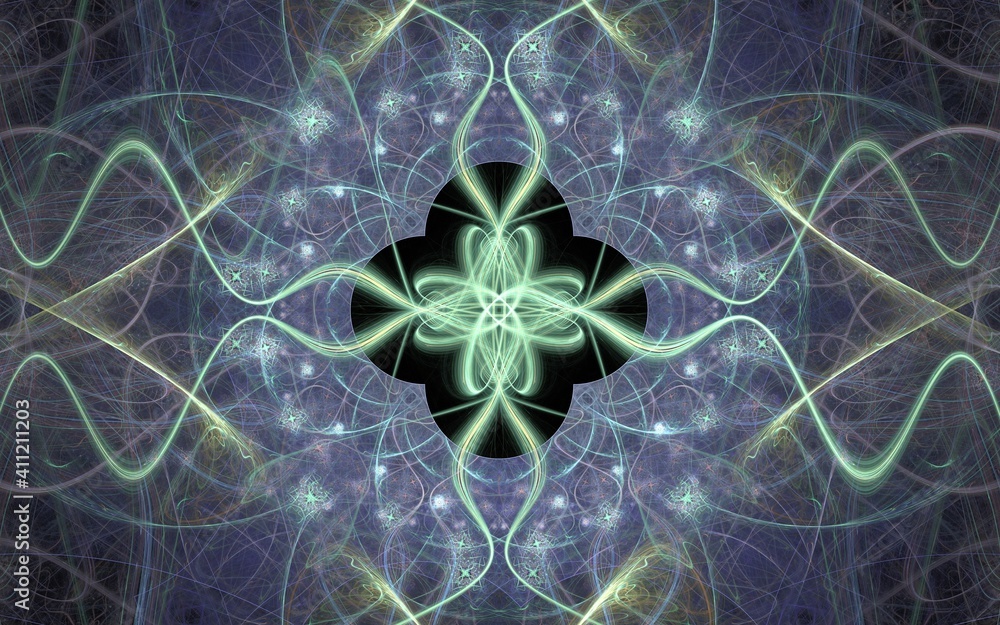 digital generated image in the form of abstract geometric shapes of ...