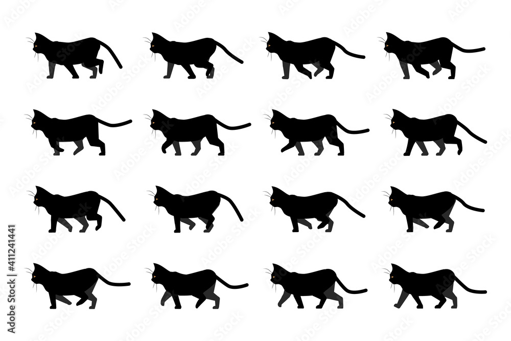 Animated Moving Cats