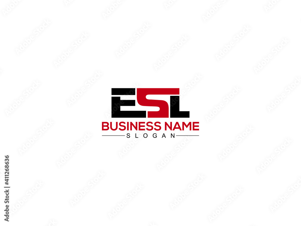 Letter ESL Logo Icon Design For New Business Stock Vector | Adobe Stock